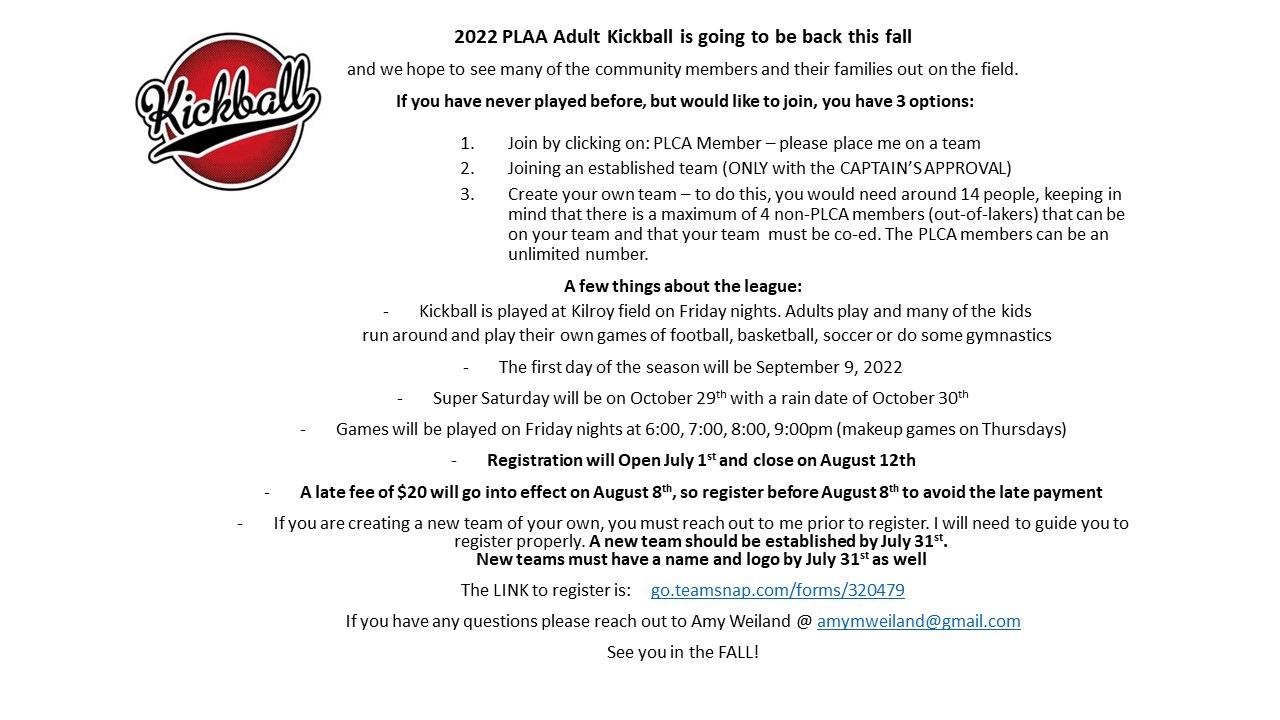 FALL KICKBALL REGISTRATION – PackaBlog